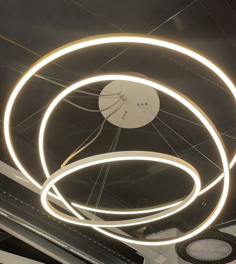 Luminaria Colgante Aro Simple Led De 40 Cm